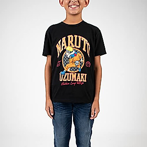 Naruto Uzumaki Crew Neck Short Sleeve 4pk Boy's Tees-XL Multicolored