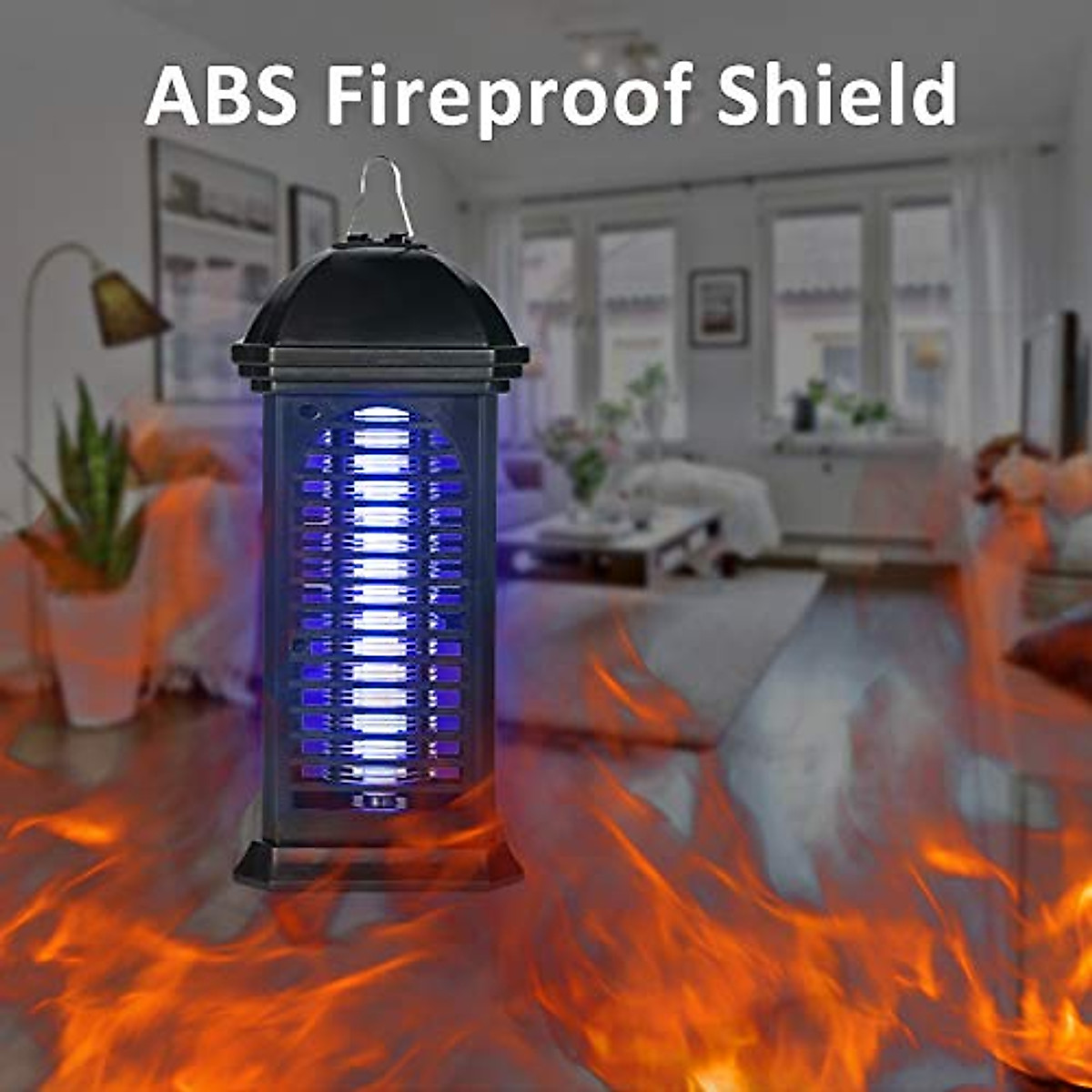 Bug Zapper Electric Indoor Insect Killer suspensible UV Light | Mosquito Killer Bug Fly Pests Attractant Trap Zapper Lamp w/Powerful 1000V Grid for Indoor Home Bedroom,Kitchen, Office