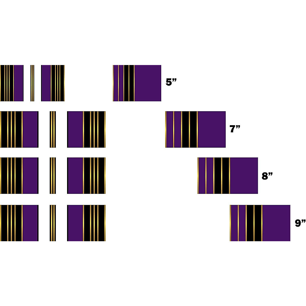 White Water Archery Laminated Purple Traditional 6 Crest Arrow Wraps 15 pk Choose Length Width (9.75)