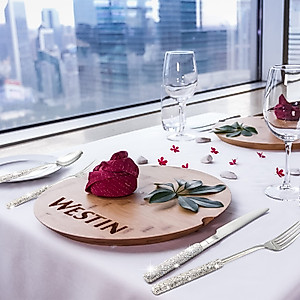 Bling Silverware Set Stainless Steel Rhinestones Knife Fork and Spoon Set Glitter Travel Cutlery Flatware Dinnerware Utensils Tableware Sets for Wedding Birthday Party Gift Silver