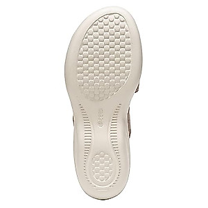 BZees Womens Cleo Strappy Sandal, Latte Camo, 9.5 US