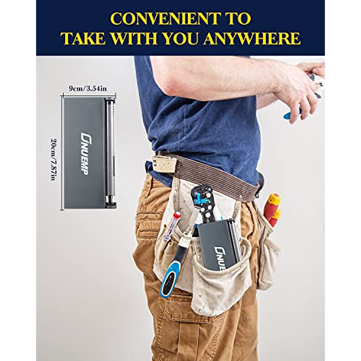 ONUEMP Mini Electric Precision Screwdriver Cordless, Anti-Slip Rechargeable Power Screwdrivers Set, with 55 Precision Bits, 3 LED Light, Magnetic Pad, Repair Tool Set for Phone Laptop Watch Computer