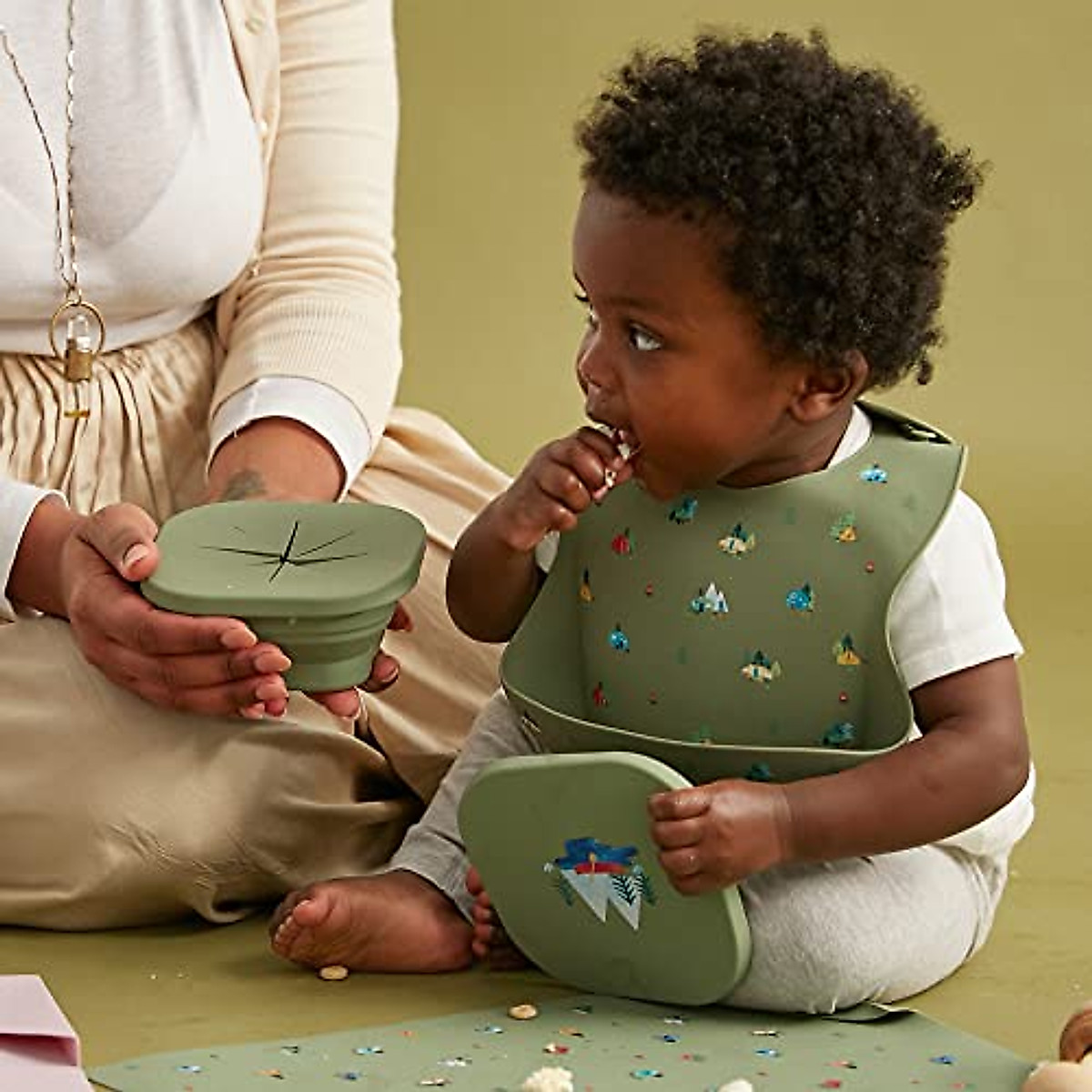 Austin Baby Co Mess Proof Silicone Bibs for Babies – Perfect Travel Toddler Bibs for Baby