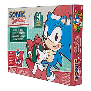 Sonic The Hedgehog Advent Calendar - 24 Surprises with Exclusive Collectible 2.5 Inch Holiday Action Figures!