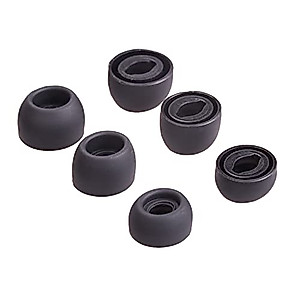 Replacement Silicone Tips Earbuds Eartips Set for Samsung Galaxy Buds Pro Headphones Fit in Case Ear Tips ,6 Pairs (Phantom Black)