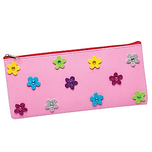 Baker Ross AW242 Flower Gem Foam Stickers - Pack of 80, Self Adhesives, Perfect for Children to Decorate Collages and Crafts, Ideal for Schools, Craft Groups, Party Crafting, Home