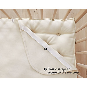 Home of Wool Washable 100% Wool Crib Mattress Waterproof Protector/Puddle Pad - 28 x 52? (71 x 132 cm)