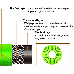 ZYCSKTL Garden Hose Reel Cart with Hose,Wall-Mounted Hose Cart with Storage Table, Household Small Portable Water Pipe High Pressure Water Gun Storage Rack, Garden Hose Truck