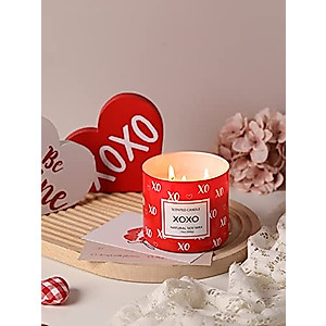 Champagne Scented Candle Wedding Day Engagement Party Gifts for Couples 3 Wick Large Jar, 14 oz