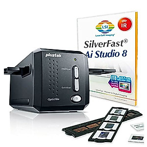 Plustek OpticFilm 8200i AI - 35mm Film & Slides Scanner. IT 8 Calibration Target + SilverFast Ai Studio 8.8, 7200 dpi Resolution 64Bit HDRi , Mac/PC