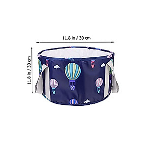 DOITOOL 1pc Portable Collapsible Travel Basin Multi- Functional Foldable Water Basin Practical Warmer Ourdoor Indoor