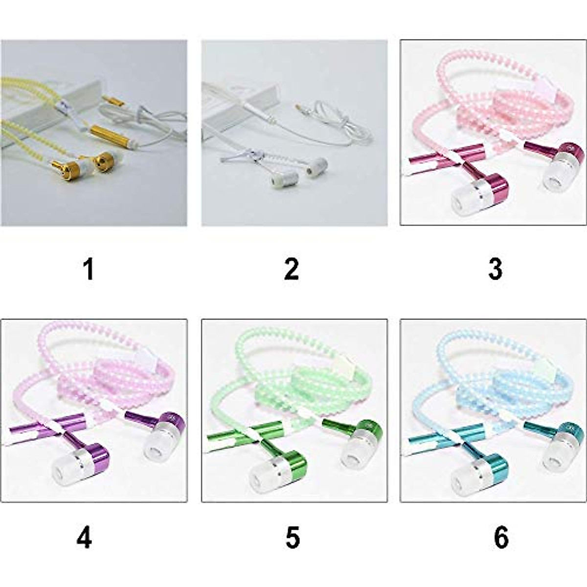 SPRINT4DEALS Wired Earphones with Microphone Headset Stereo Sound Quality Noise Canceling Headphones for Running/Cooking/Gym/Sports (Luminous - Blue)