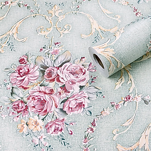 HOYOYO 17.8 x 78 Inches Self-Adhesive Shelf Liner, Self-Adhesive Shelf Liner Dresser Drawer Paper Wall Sticker Home Decoration