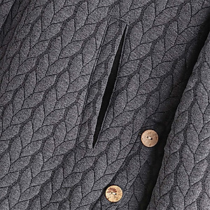 JJHAEVDY Women's Fashion Autumn/Winter Hooded Reversible Fleece Sweatshirt Jacket Hooded Cardigans Coats Pocket