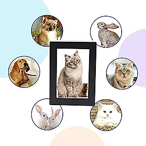 Cuodia Pet Urns Pet Cremation Urn,Dog Urns for Ashes, Cat Urn for Ashes, pet urns for Dogs Ashes Small, Wood Keepsake Memorial Urns. (Black S)