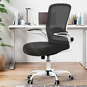 Office Chair, Ergonomic Desk Chair with Adjustable Lumbar Support, High Back Mesh Computer Chair with Flip-up Armrests-BIFMA Passed Task Chairs, Executive Chair for Home Office
