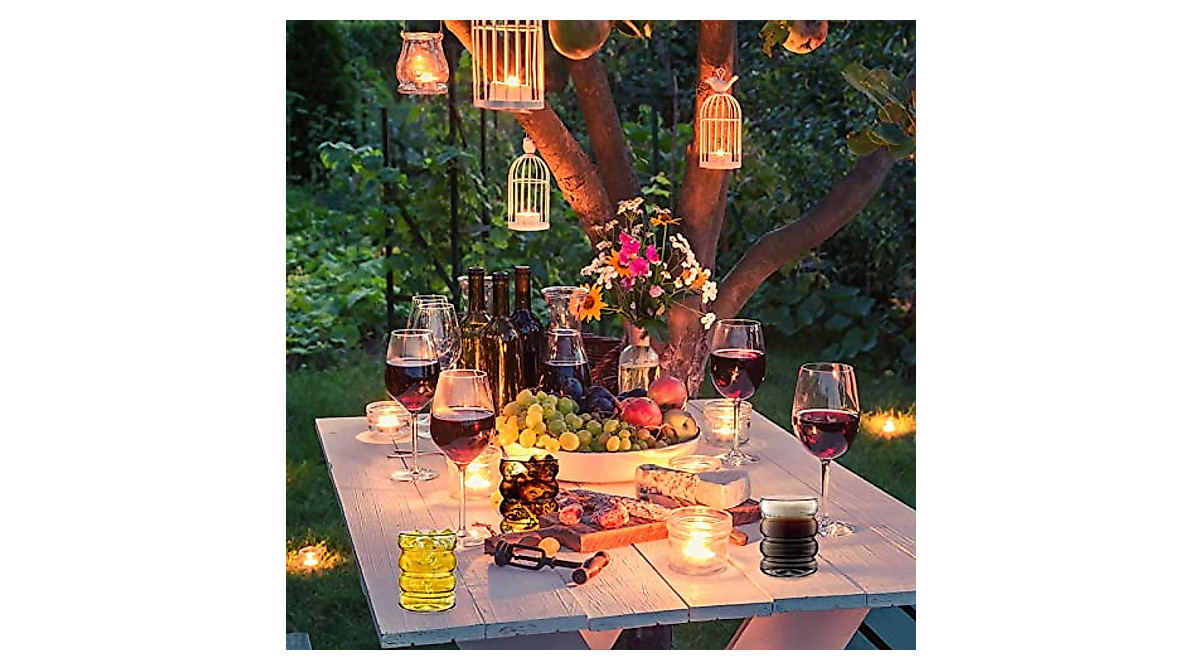 Peyan Ripple Glass Cup - Vintage 10 oz Drinking Glass