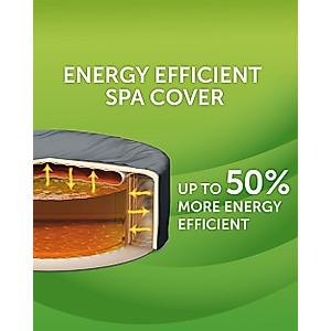 INTEX 28437EP PureSpa Bubble Deluxe Spa Set: Includes Energy Efficient Spa Cover – 140 Bubble Jets – Octagonal Design – 6 Person Capacity – 83" x 83" x 28"