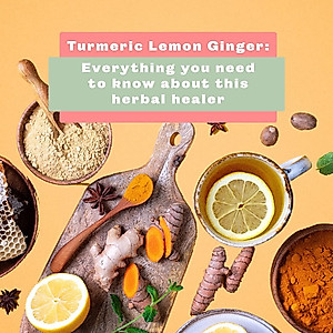 Herbal Cup Ayurveda Turmeric Tea, Organic Ginger & Black Pepper, No Caffeine Herbal Supplement (16 Count, Pack of 1)