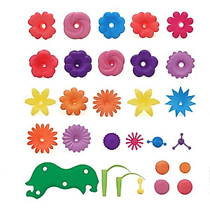 LVEA Build-a-Bouquet Floral Arrangement Playset - BPA Free, Phthalates Free, Creative Play Toys for Gross Motors, Fine Motor Skill Development. Toys and Games (148PCS)