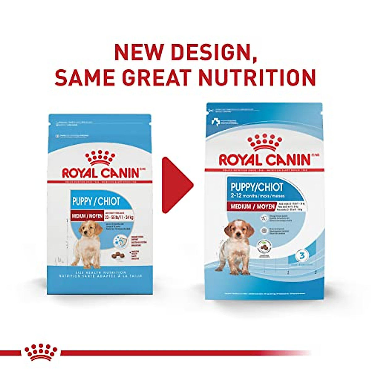 Royal Canin Medium Puppy Dry Dog Food, 17 lb bag