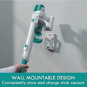 Kenmore DS4020 Cordless Stick Vacuum Lightweight Cleaner 2-Speed Power Suction LED Headlight 2-in-1 Handheld for Hardwood Floor, Carpet & Dog Hair, Green