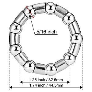 Jaceyon Bike-Ball-Bearing-Retainer, Bicycle-Ball-Bearings, 5/16" x 9-Balls-Bike-Crank - 4 Pcs Replacement Mountain Bike Parts Repair Accessories for MTB Bicycle Crank Bottom Bracket
