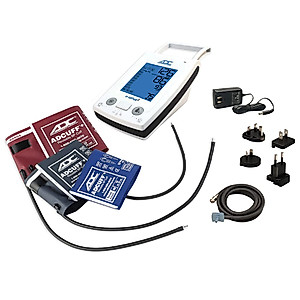 ADC e-sphyg 3+ NIBP Monitor, Set of One-Piece, Reusable Adcuff+ Cuffs (Small Adult, Adult, Large Adult), 9003K-MCC1