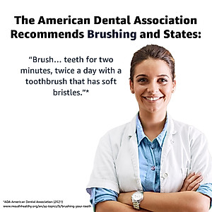 Amazon Basics Clean Plus Toothbrushes, Soft, Full, 10 Count, 1 Pack (Previously Solimo)