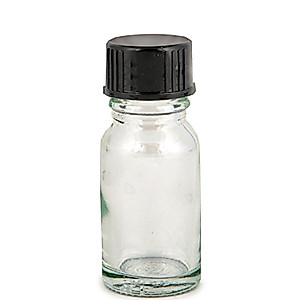 Vivaplex, 24, Clear, 10 ml (1/3 oz) Glass Bottles, with Lids