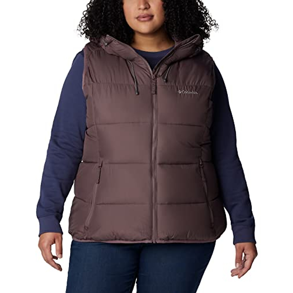 Columbia Women's Pike Lake II Insulated Vest, Basalt, Large