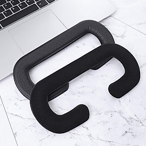 VILLCASE 4pcs Eye Cup Pu Leather Vr Face Cushion Cover Blinder Facemaks Vr Face Cover Cushion Vive Replacement Foam Vr Face Pad Pantiliners Eye Cover Vive Facial Vr Pad Mask Sheet V2 Sponge