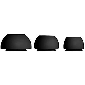 Zotech Replacement 3 Pairs Silicone Ear Tips for Airpods Pro (S/M/L) (Black)