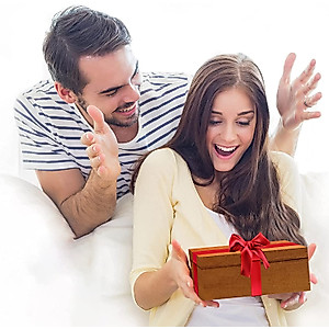 Aovila Premium Crystals and Healing Stones Gift Set in Wooden Box - Chakra Stones Healing Crystals Set for Beginners, Natural Healing Crystals and Stones - Valentines Day Crystal Gifts for Her Women