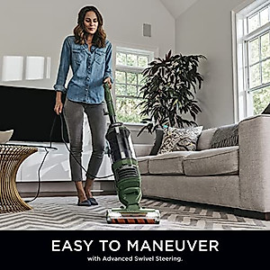 Shark ZU782 Rotator Lift-Away DuoClean Pro Upright Vacuum with Self-Cleaning Brushroll, DuoClean, HEPA Filter, Headlights, Swivel Steering, Upholstery Tool, Pet Power Brush & Crevice Tool, Sage Green