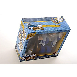 Mensch on a Bench As Seen on Shark Tank The Hanukkah Decor with Hardcover Book and Removable Bench