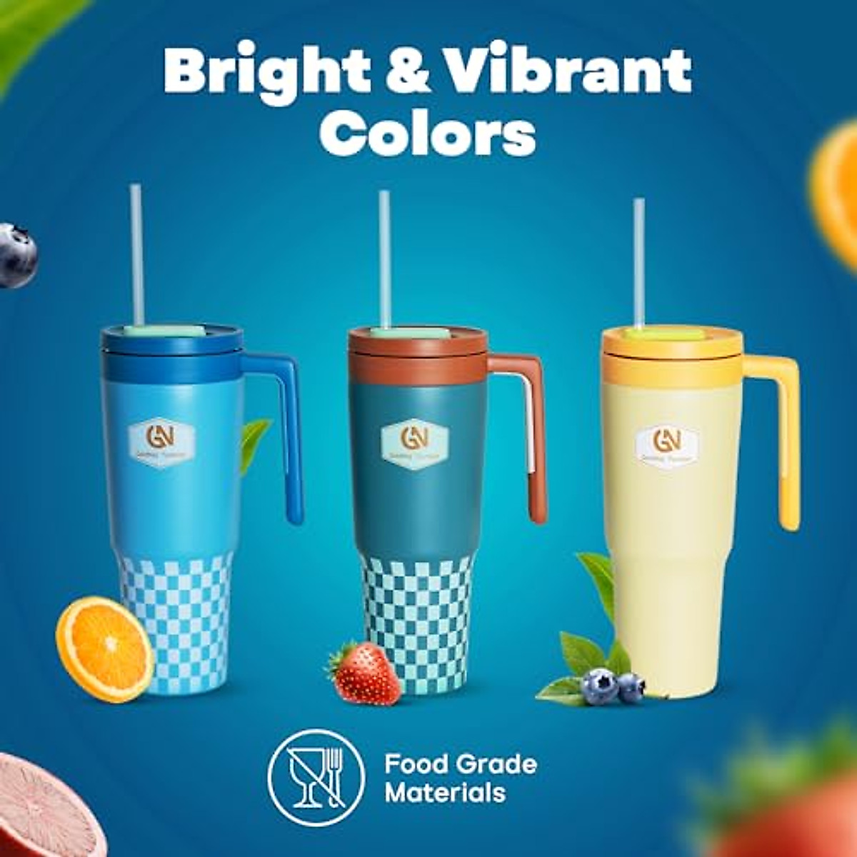 40 oz Travel Tumbler with Removable Infuser- Double Wall Vacuum Insulated Leak Proof Tumbler with Handle, Stainless Steel Travel Mug with Lid for Tea Coffee &Juice Sports Water Flask Cup 2-in-1