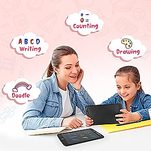 LCD Writing Tablet for Kids, Doodle Board, Drawing Tablet for Kids, 10 inch Toys for Toddler Girls/Boys Learning Drawing Toy for 4 5 6 7 Years Old Kids (Black)
