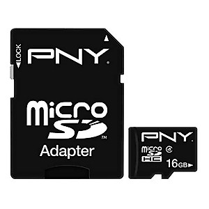 PNY 16GB Performance Class 4 MicroSD Flash Memory Card 5-Pack (P-SDU16G4X5-MP)