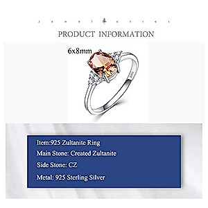 Bansriracha Diaspore Zultanite Gemstone Ring for Women Solid 925 Sterling Silver Color Change Ring for Wedding Engagement Jewelry (10)