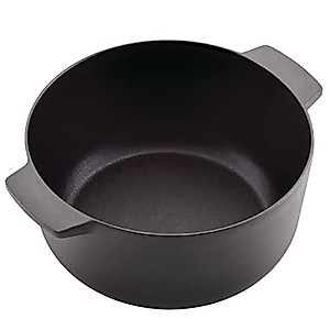 KitchenAid Seasoned Cast Iron Dutch Oven/Casserole, 6 Quart - Black