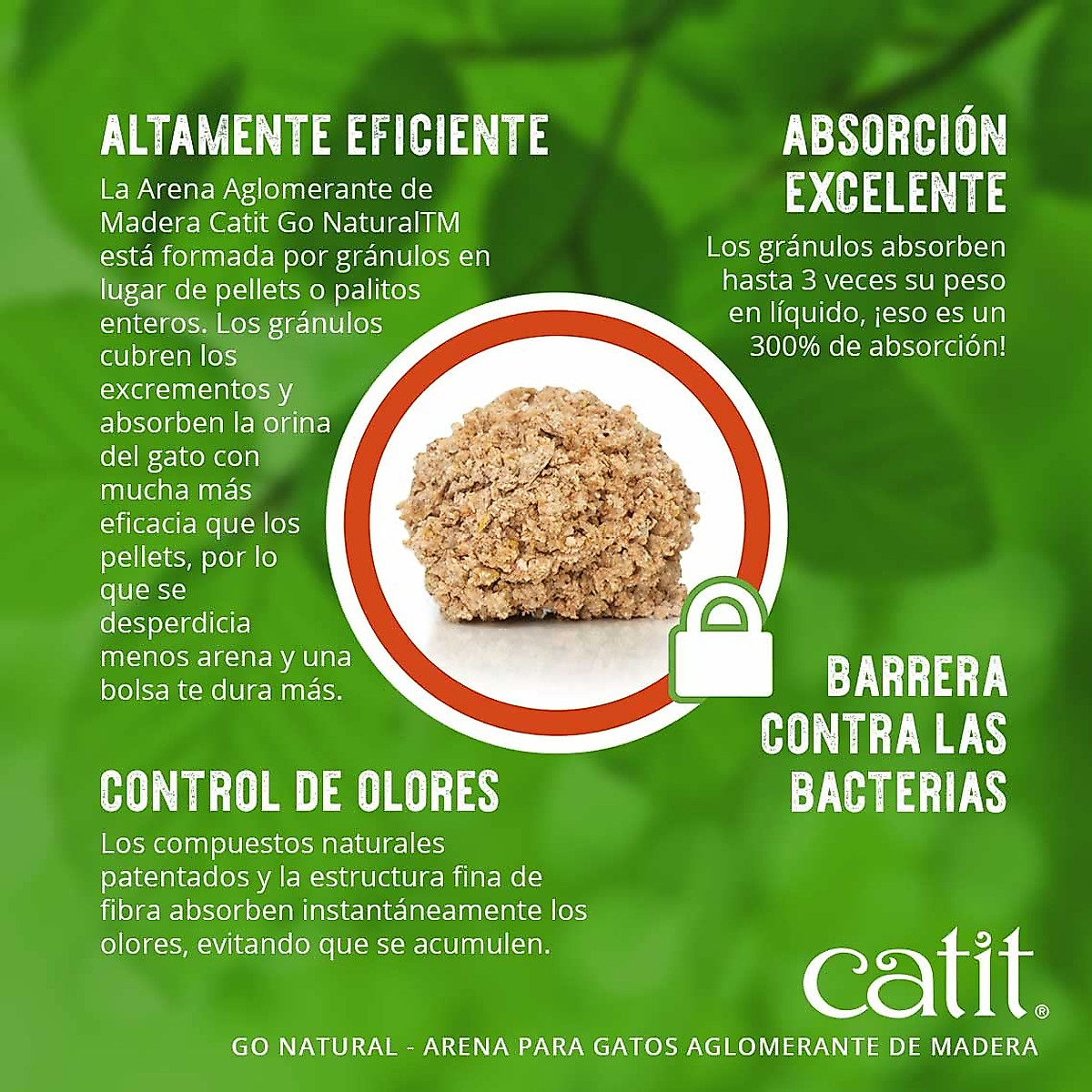 Catit Go Natural Wood Clumping Cat Litter 6.4 lb