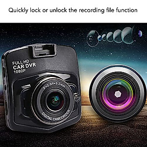 GOWENIC Car Dash Cam, Hd Car Camera 1080P Loop Recording Night Vision 170 Degree Dvr Dash Camera with Parking Monitor, Built in Battery, Security Camera for Car.