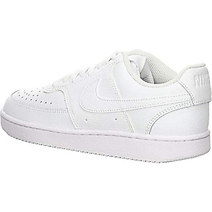 Nike Women's Court Vision Low Sneaker, White/White-White, 7 Regular US