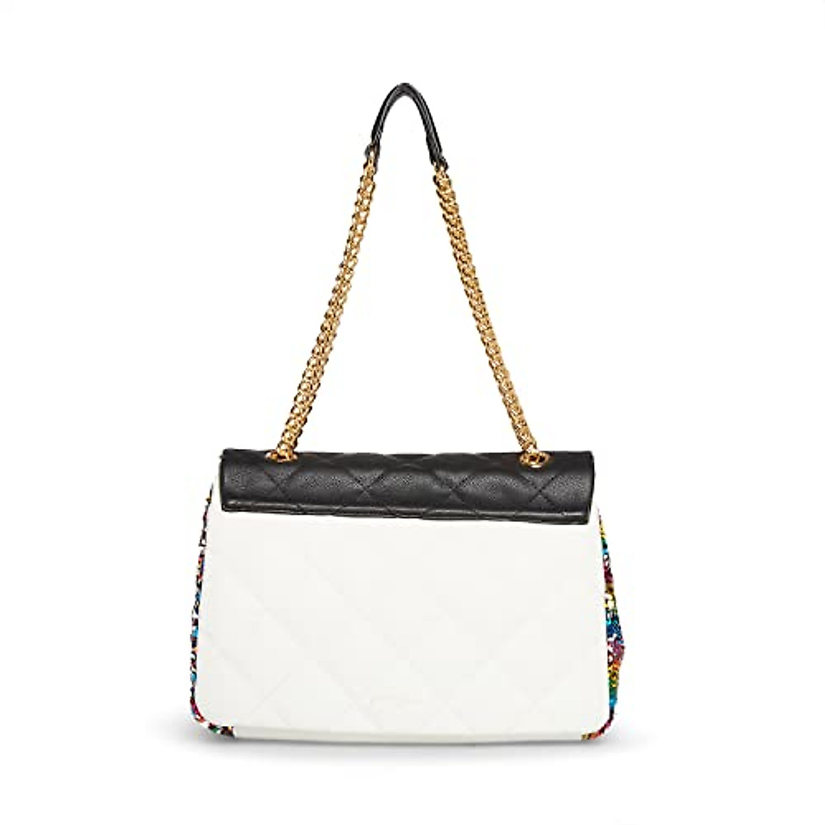 Betsey Johnson Love Shoulder Bag, Black/White