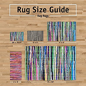 DII Woven Cotton Throw Rug, Area Rugs for Kitchen, Bedroom, Bathroom or Entry Way, Small Rug, 2x3, Diamond Nautical Blue