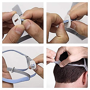 Organic Deal CPAP Headgear Strap Compatible with ResMed AirFit P10 CPAP Mask - ResMed CPAP Supplies Option - Mask Straps for P10 CPAP Pillow Mask - CPAP Headgear AirFit P10 (Mask Not Included)