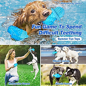 ADDPETS Puppy Toys Frozen 3 Pack for Teething Puppies,Puppy Chew Toys for Teething Relieve Teething Pain Itching, Fillable Puppy Teething Toys,Floating Puppy Chew Toys,Teething Comfort in Summer