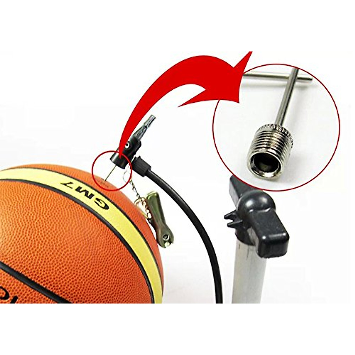 Mini Skater Stainless Steel Ball Pump Pins Inflation Needles with Tin Box Replacement for Basketball Football Rugby Soccer Volleyball Bike Electric or Hand Pump, 12Pcs