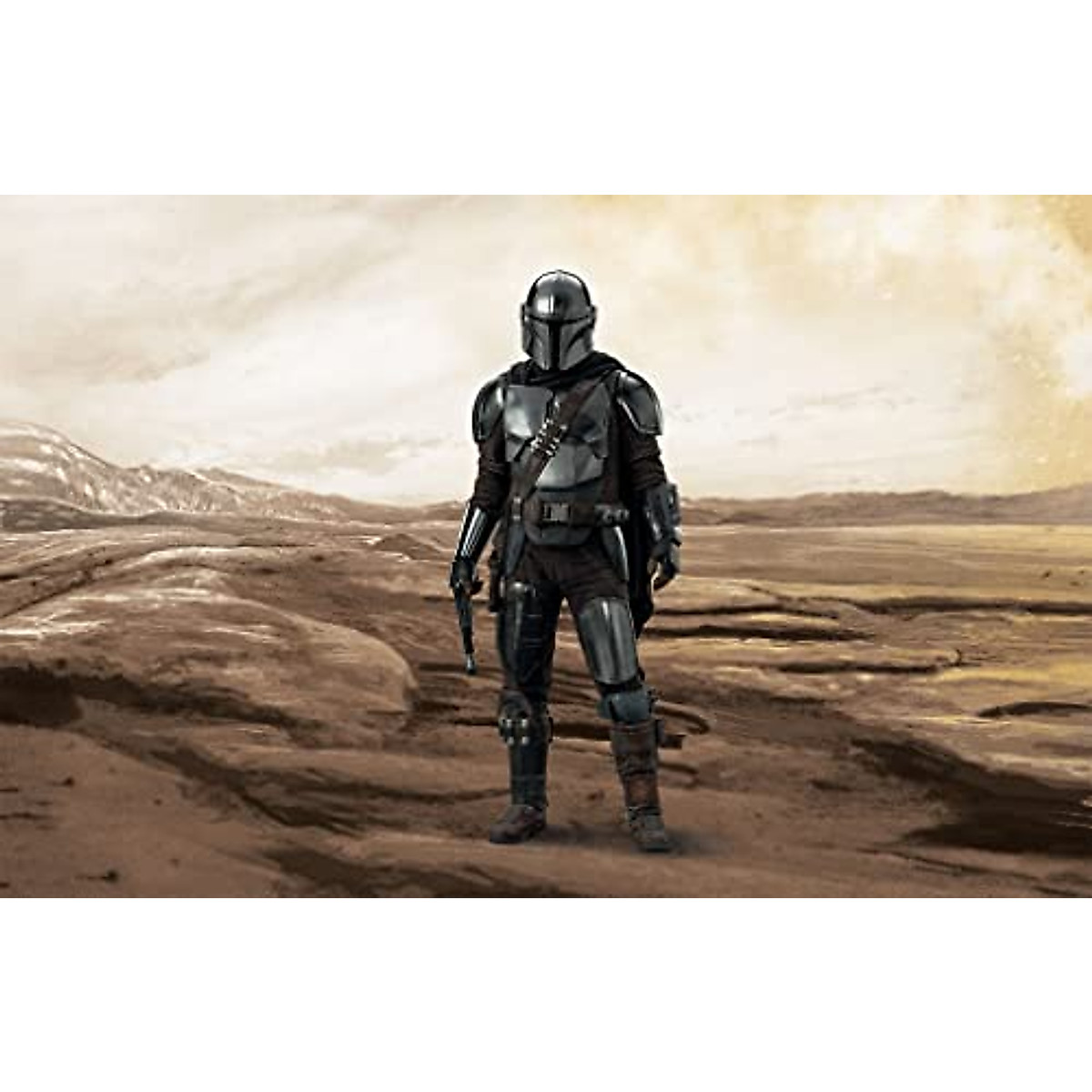 Revell 06784 Star Wars: The Mandalorian Din Djarin™ - The Bounty Hunter 1:9 Scale Unbuilt/Unpainted Plastic Model Kit with Diorama Base